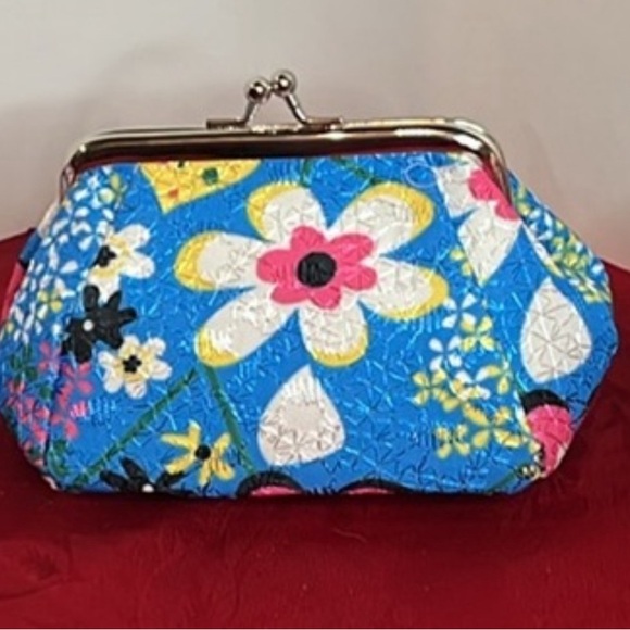 None | Bags | Nwt Blue Kisslock Coin Purse | Poshmark
